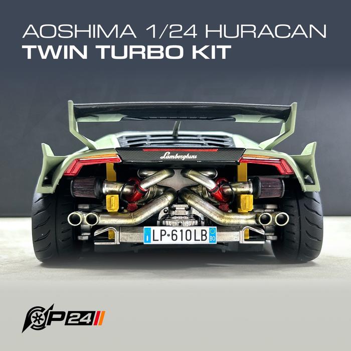 Jual Twin Turbo Lamborghini Huracan Turbo Kit Aoshima 1/24 P24 Hobby ...