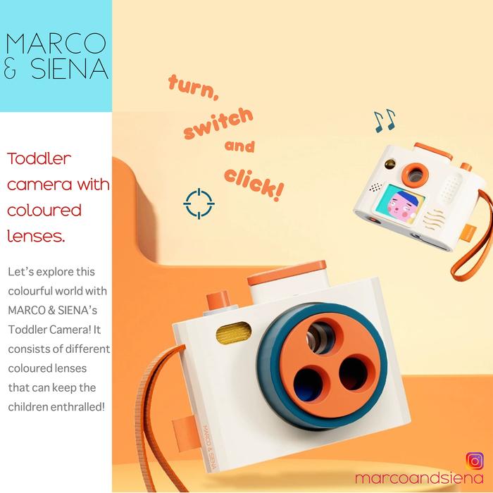 Jual Mainan Anak Kamera Musikal Dengan Lensa Berwarna MARCO SIENA Baby ...