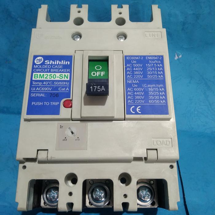 Jual MCCB BREAKER SHIHLIN BM250-SN 175A 3Phase - Jakarta Pusat - NN JAYA ELECTRIK | Tokopedia