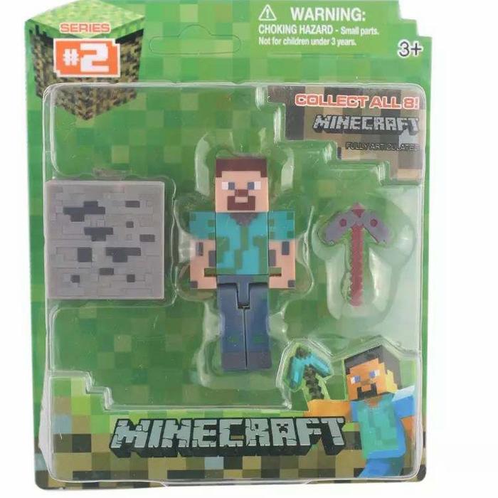 Jual Rare edition Figure Minecraft edisi ketiga / Topper cake kue ...