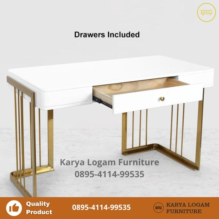 Jual Meja Kerja Kantor Modern Minimalis - Desk Office 017 Karya Logam ...