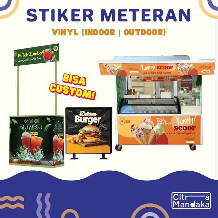 Jual Stiker Vinyl Meteran Custom | Print Sticker Ukuran Besar Jumbo ...