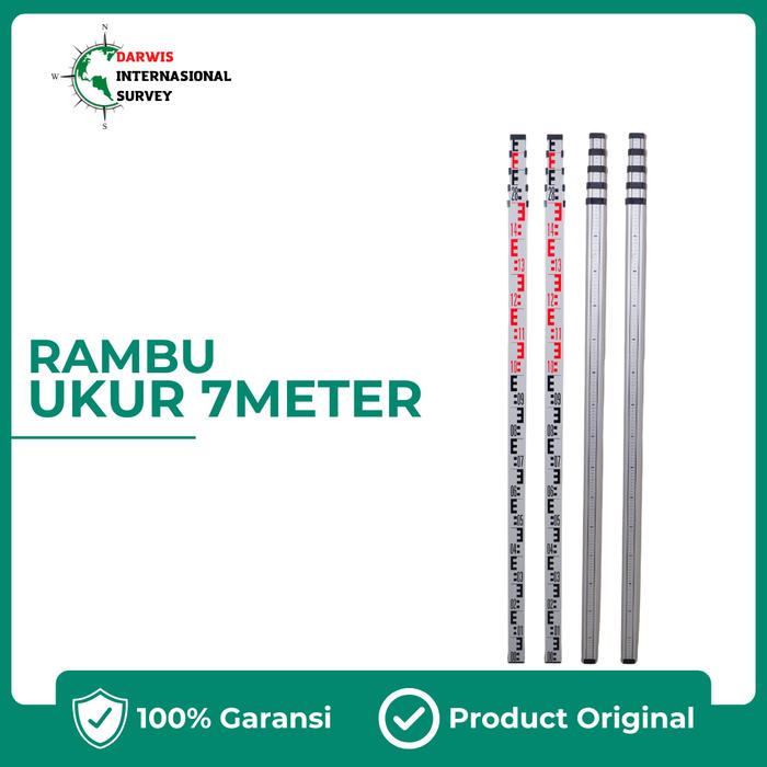 Jual Rambu Bak Ukur 7 Meter Untuk Waterpass Auto Level Digital ...