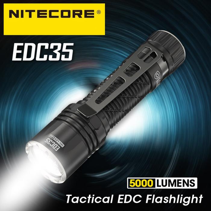 Jual Senter LED Tactical EDC Flashlight UHi 40 IP68 5000 Lumens Hitam ...