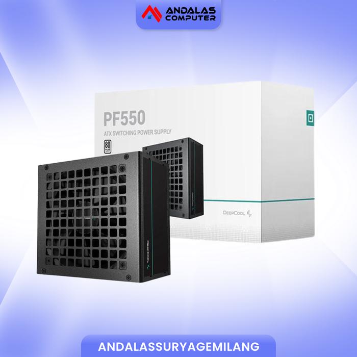 Promo PSU DeepCool PF550 550Watt 80+ White Flat Cable Power Supply ...