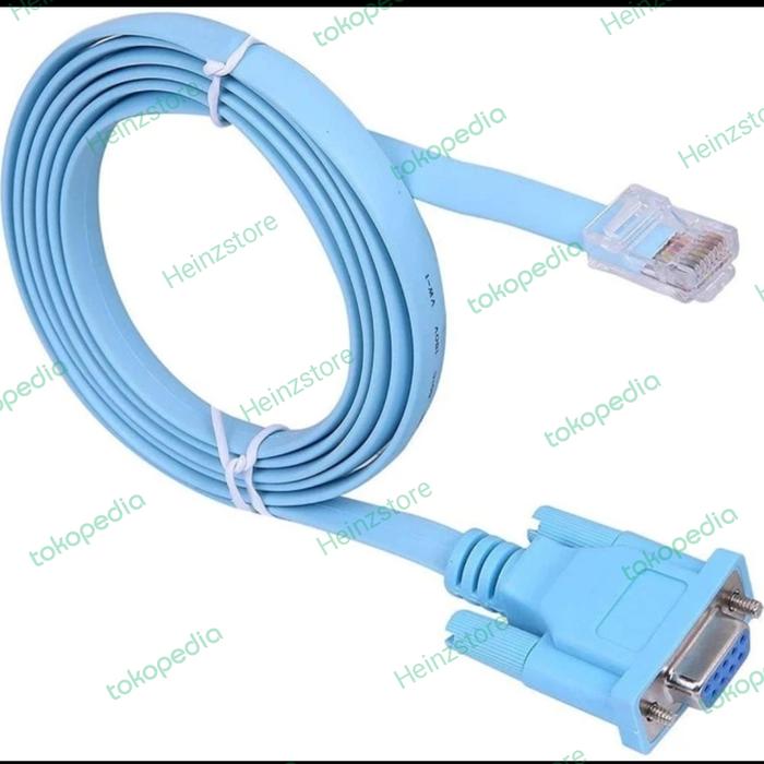Jual Cisco Serial Console Cable RJ45 to RS232 9pin Serial RS232 Db9 ...