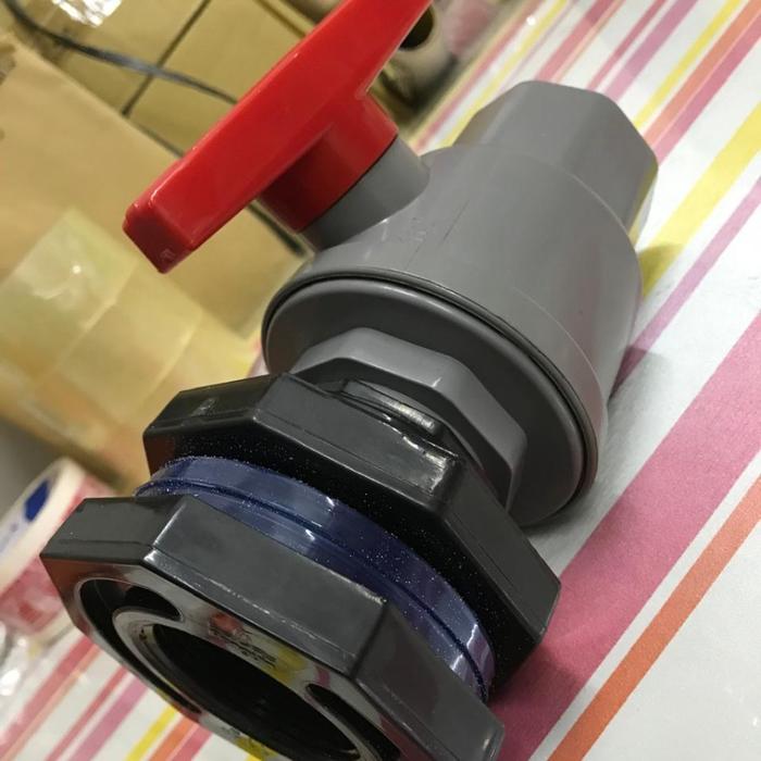 Jual SET Ball Valve + Mur Tandon 2" Bulkhead 2" Inch Stop kran 2 ...