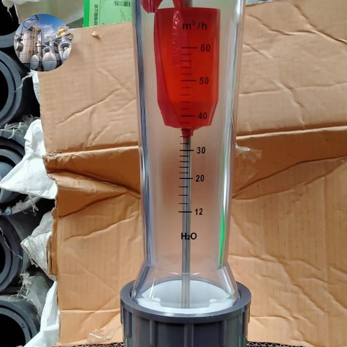 Jual Rotameter, flow meter air ukuran 3 inchi flange JIS, flow rate 12 ...
