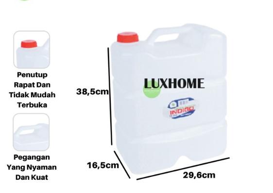 Jual SQUARE JAR JERRYCAN 15L INDIGO GREENLEAF GL0315 - JERIGEN PERSEGI ...