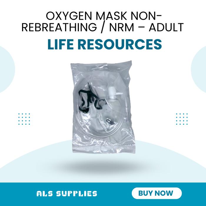 Jual Oxygen Mask Non-Rebreathing / NRM – Life Resources – Adult ...