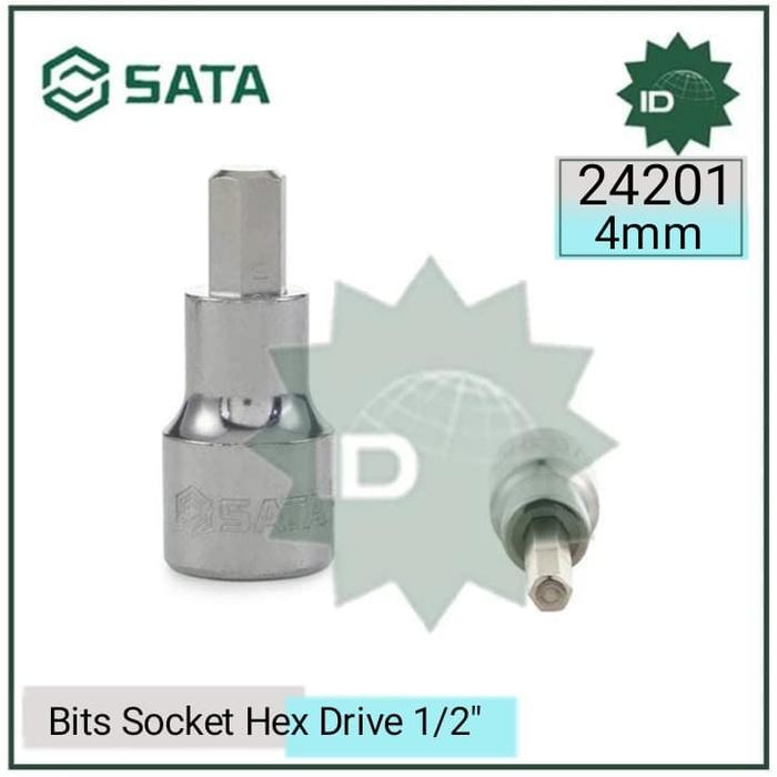 Jual SOCKET 1/2 Inch METRIC HEX BIT SOCKETS HEX 4 MM 24201 SATA TOOLS ...