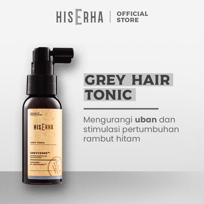 Promo HISERHA Grey Hair Tonic 60 mL - Tonik Rambut untuk mengurangi ...