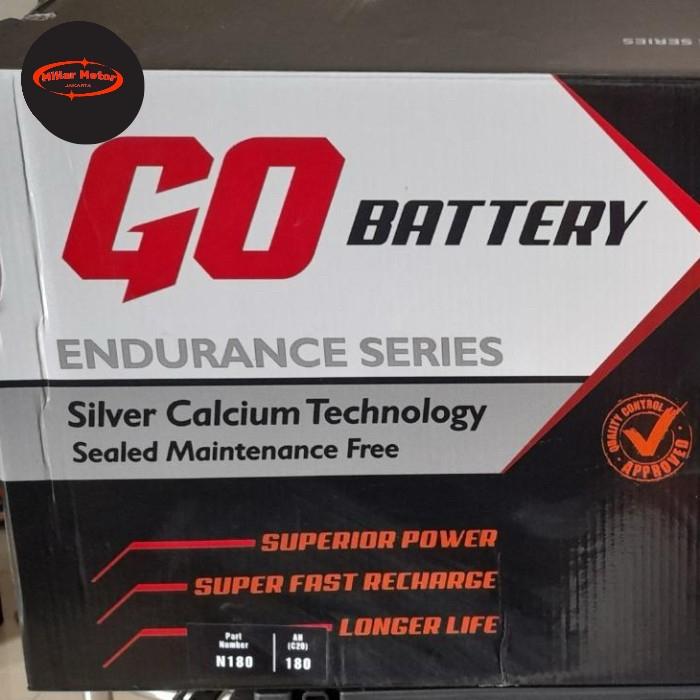 Jual Aki Kering Go Battery N180 12V 180Ah Kapal Genset Excavator ...
