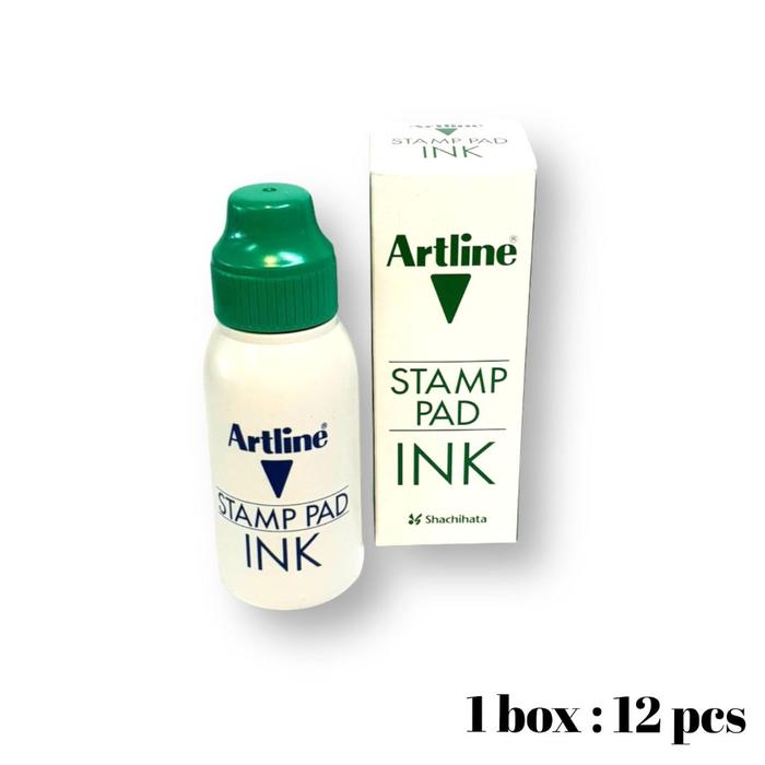 Promo Tinta Stempel / Tinta Stamp Pad Artline ESA-2N 50ml - Hijau ...