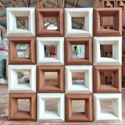 Jual roster beton minimalis/lubang angin/ventilasi/kotak polos strip ...