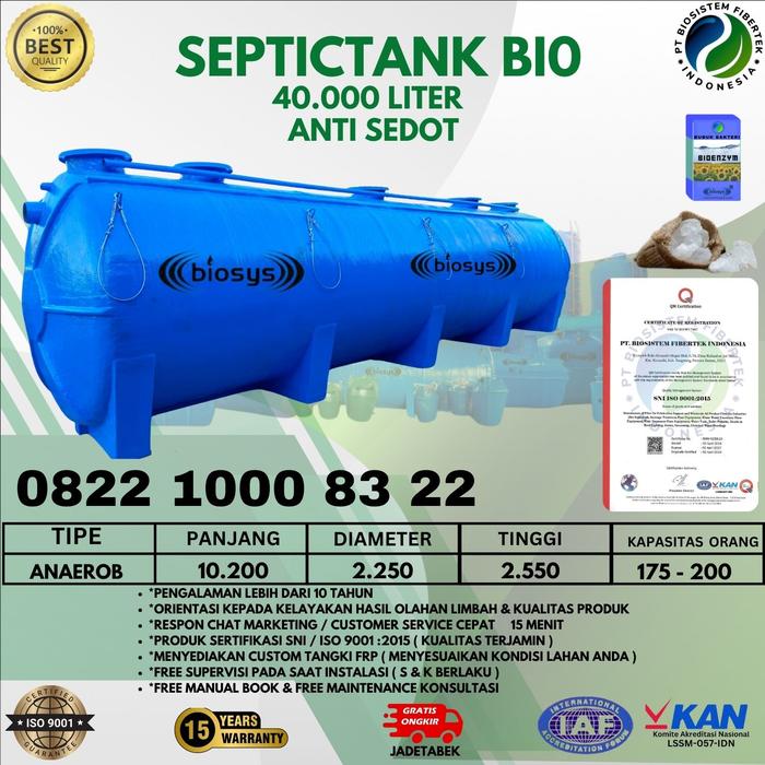 Jual Septic tank Bio BIOSYS Biotech Sistem 40 m3/40.000 liter, Sepiteng ...