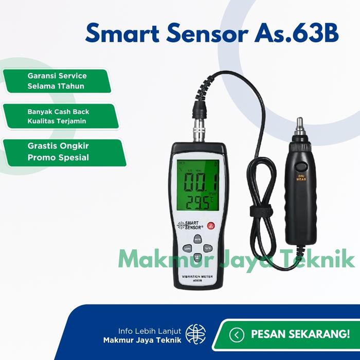 Jual Vibration Meter Smart Sensor AS63B Vibrometer Gauge Tester AS63B ...