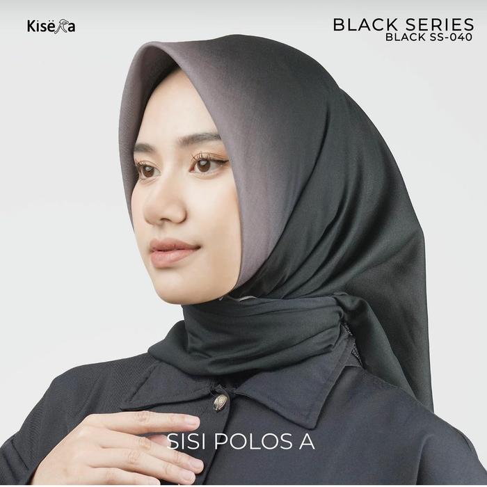 Jual KISERA BLACK ss 040 M : Jilbab Kerudung dengan 3 Nuansa Warna, 2 Sisi Polos dan 2 Sisi ...