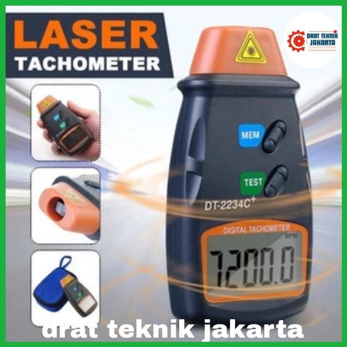 Jual Tachometer Digital Laser DT2234C Tacho Meter RPM Tester DT-2234C ...