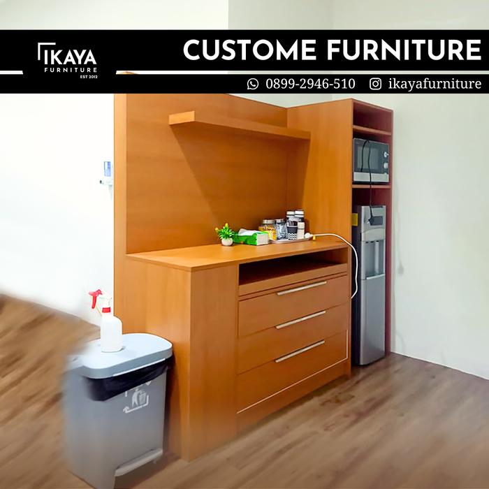 Jual Rak kitchen / kabinet dapur kantor / kabinet bar kantor / kabinet ...