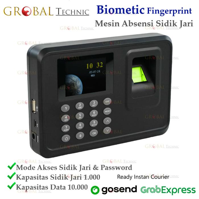 Jual Mesin Absensi Sidik Jari Biometrik / Attendance Machine Biometric ...