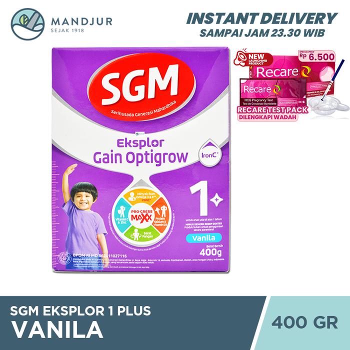 Jual SGM Eksplor Gain Optigrow 1 Plus Vanilla 400 Gram - Jakarta Pusat ...