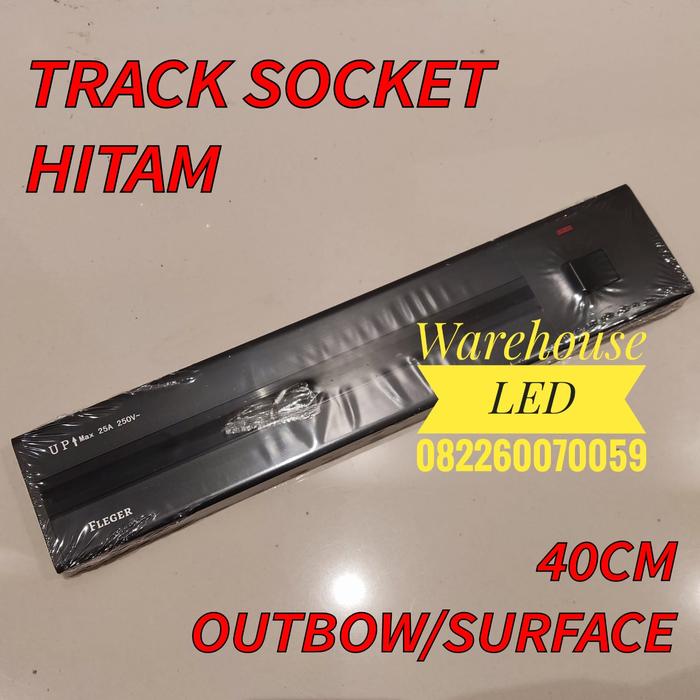 Jual Stop Kontak Meja Rell Track Socket Rel Inbow Outbow Silver Hitam ...