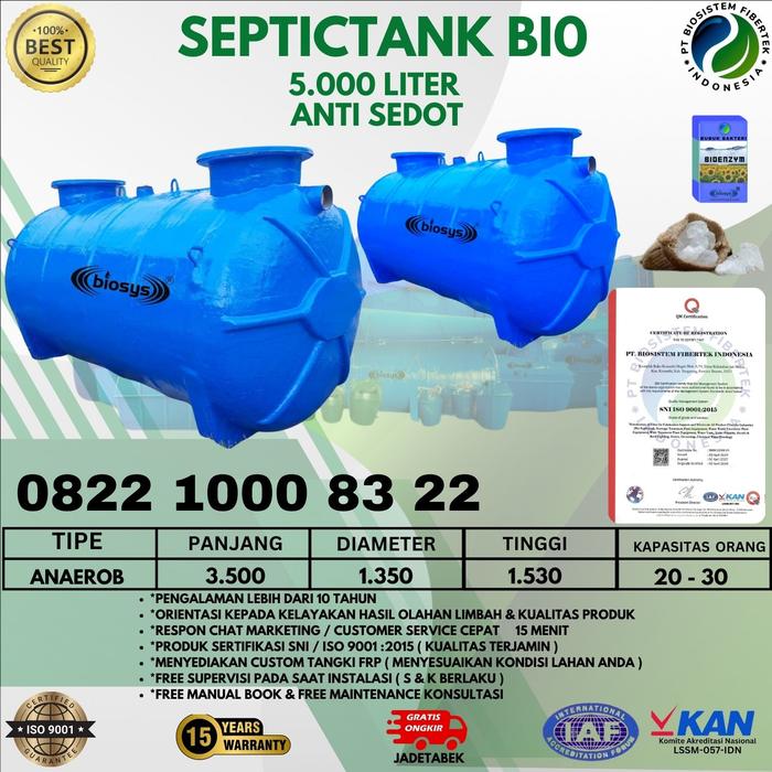 Jual Septic tank Bio BIOSYS Biotech Sistem 5 m3/5.000 liter, Sepiteng ...