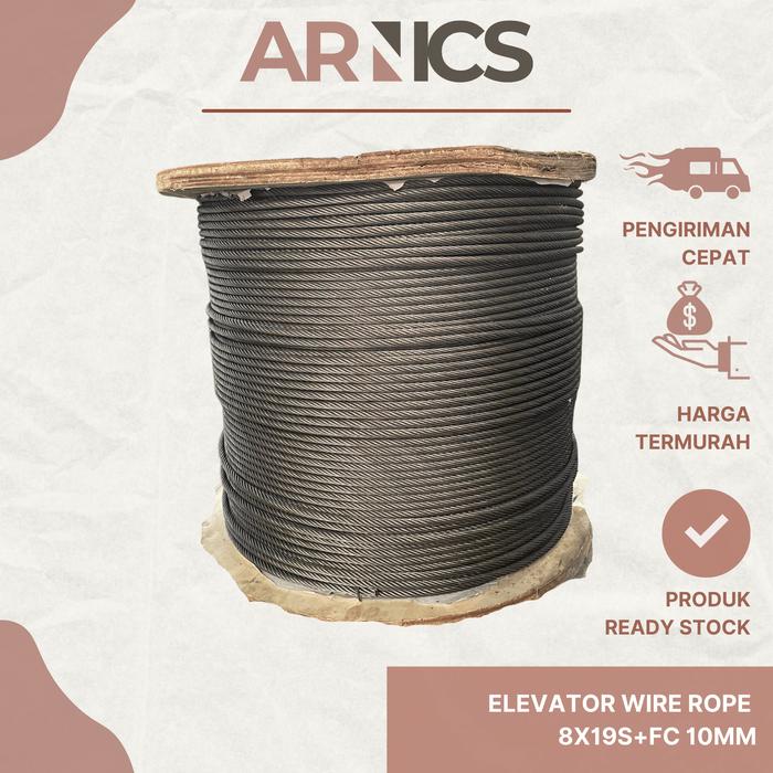 Jual Elevator Wire Rope 8x19S+FC 10mm / Seling Lift / Sling Elevator ...