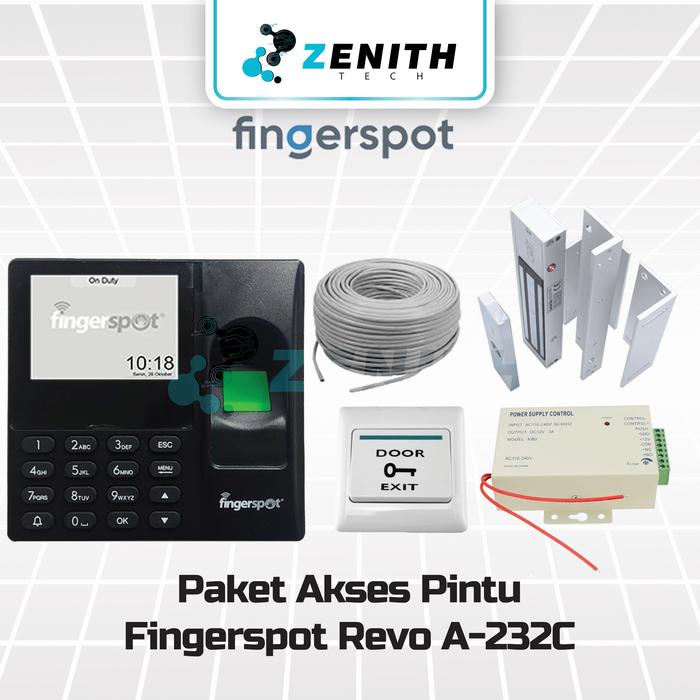Jual Paket Access Door Fingerspot Revo A-232C - Akses Door Fingerprint ...