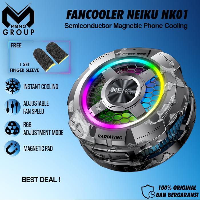 Jual NEIKU NK01 SEMICONDUCTOR MAGNETIC RGB PHONE COOLER WITH MAGNETIC ...