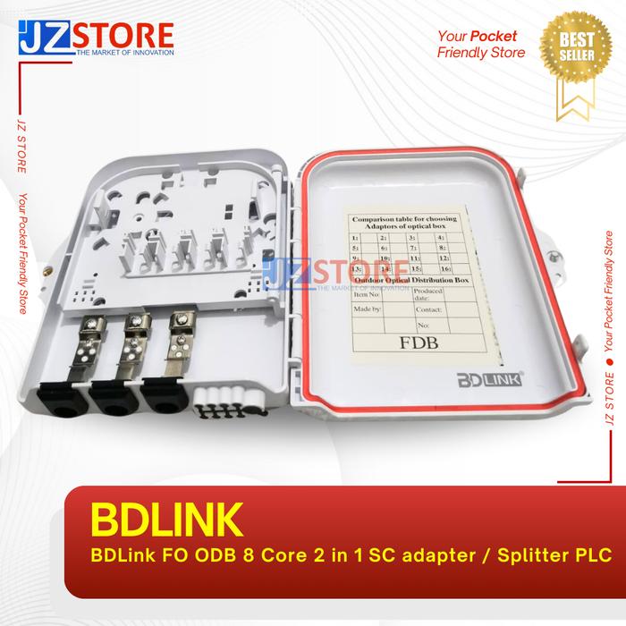 Jual BDLink FO ODB 8 Core 2 in 1 SC adapter / Splitter PLC - Kota Medan ...