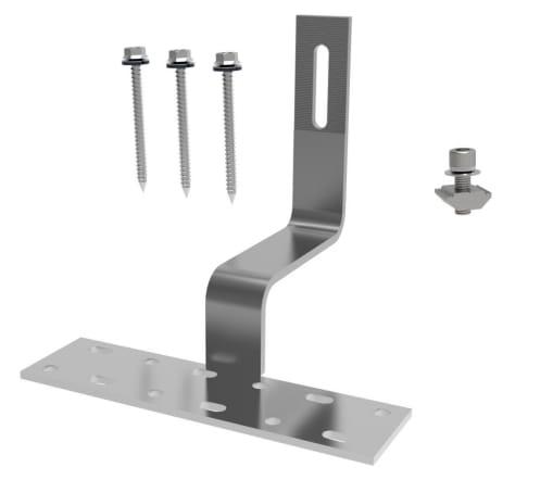 Jual Tile Roof Hook Mounting Bracket Panel Surya / Solar Cell PV Module ...