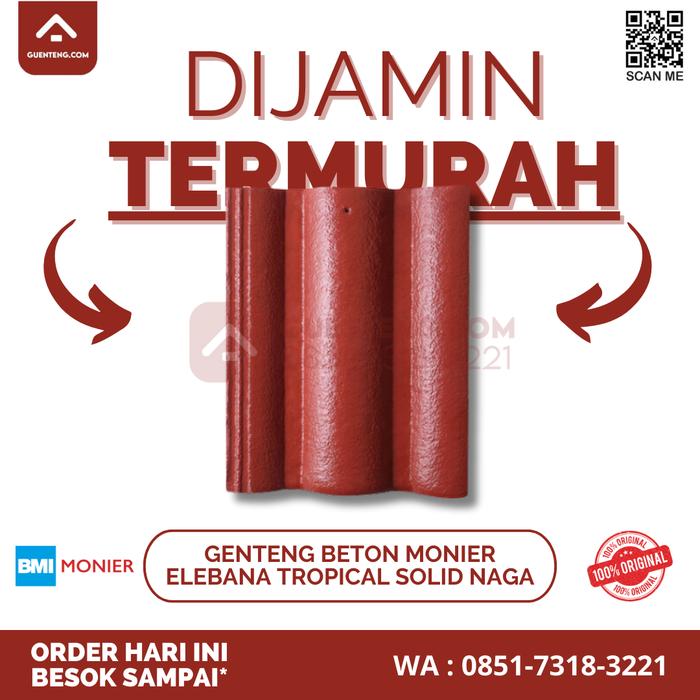 Jual Genteng Beton Monier Elabana Tropical Solid Naga TERMURAH - Kota ...