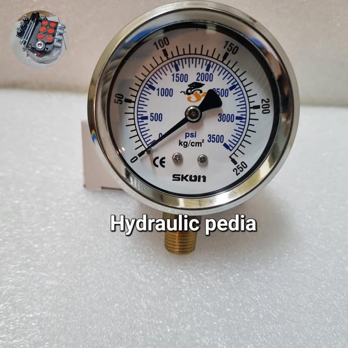 Jual 250 Bar Pressure gauge 2,5inch SKON // Manometer Gauge 2,5 inch 250 Bar SKON - Jakarta ...