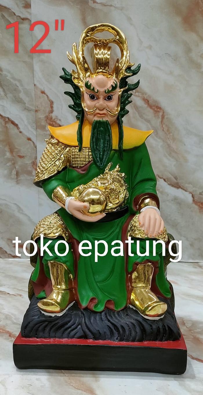 Jual patung dewa raja naga/ hai ling ong / hai ling wang- HIJAU - 12 ...