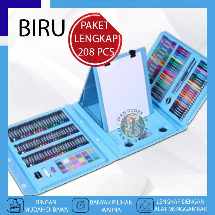 Jual Crayon Set 208 pcs Pensil Warna Lengkap / Alat Menggambar Mewarnai ...