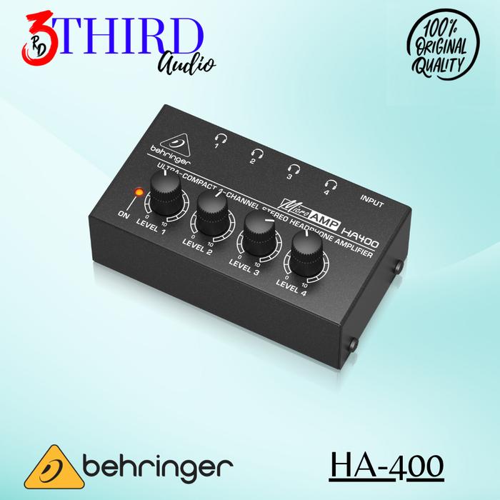 Jual Behringer HA400 Ultra-Compact Stereo Headphone Amplifier Original ...
