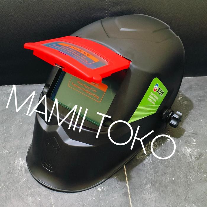 Jual Helm kedok topeng las otomatis hitam kacamata Auto dark Safety ...
