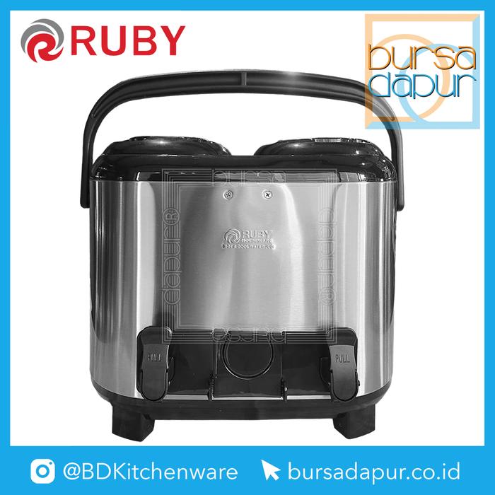 Promo Ruby Water Jug 12 Liter (2 x 6 Liter, 2 Kran) (RB-453) Termos Air Panas / Dingin Cicil 0% ...