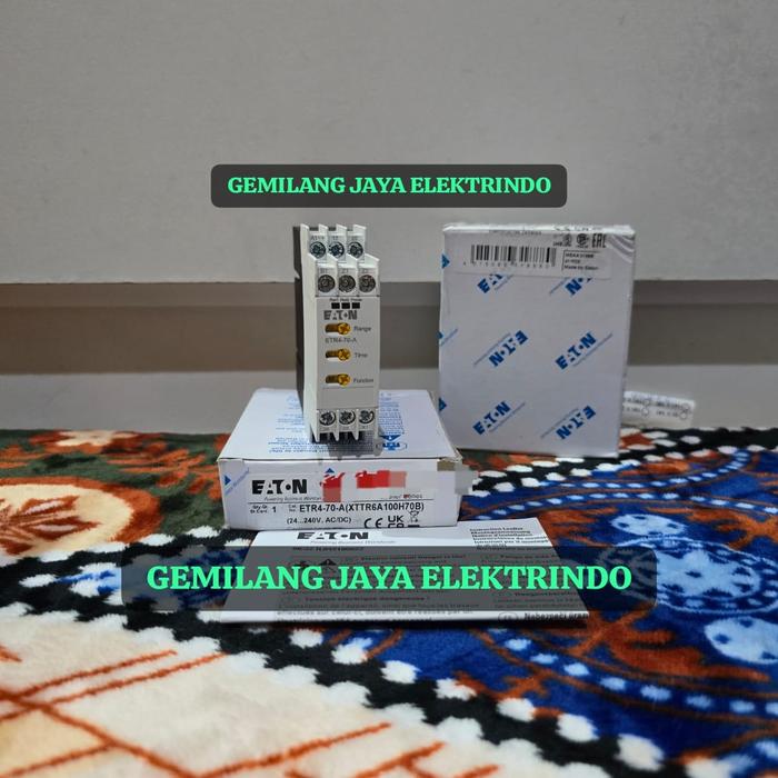 Jual EATON ETR4-70-A TIMING RELAY 24-240V AC/DC 0.5s - 100h TIMER RELAY ...