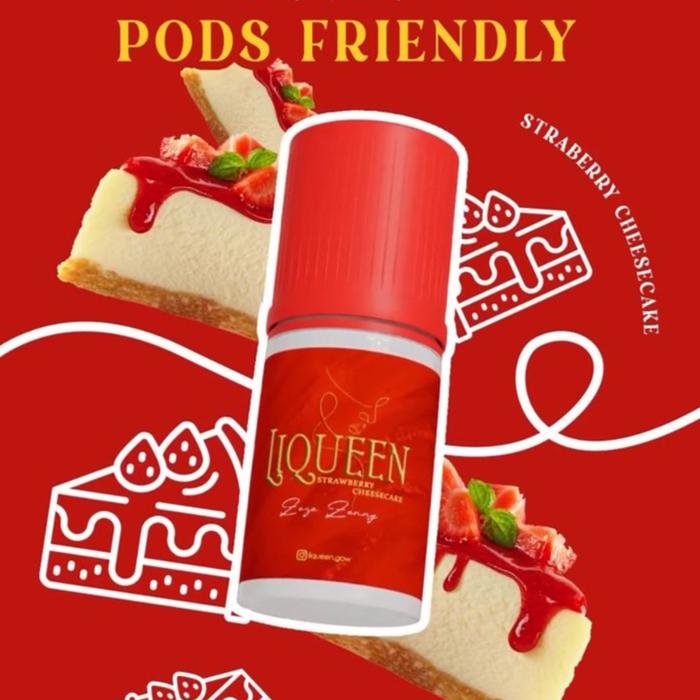 Jual Liqueen V2 Strawberry Cheesecake Pods Friendly 30ML by Zeze Zenny ...