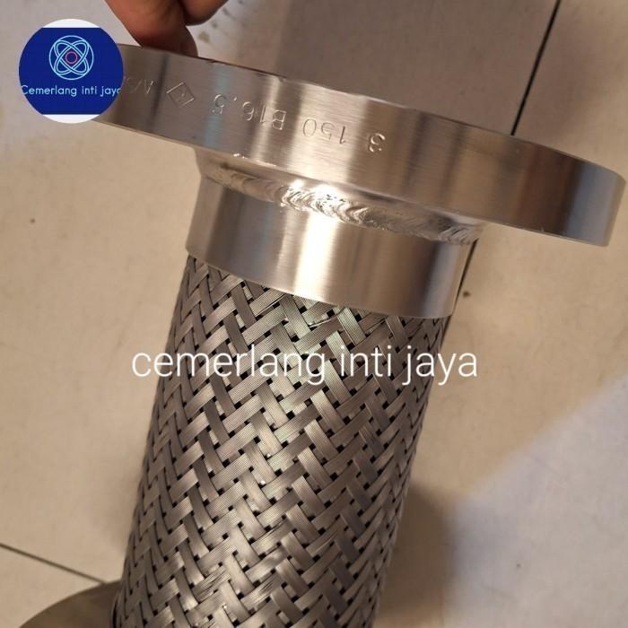 Jual Flexible Hose Stainless Steel 316 Ansi 150 Size 4" inch panjang ...