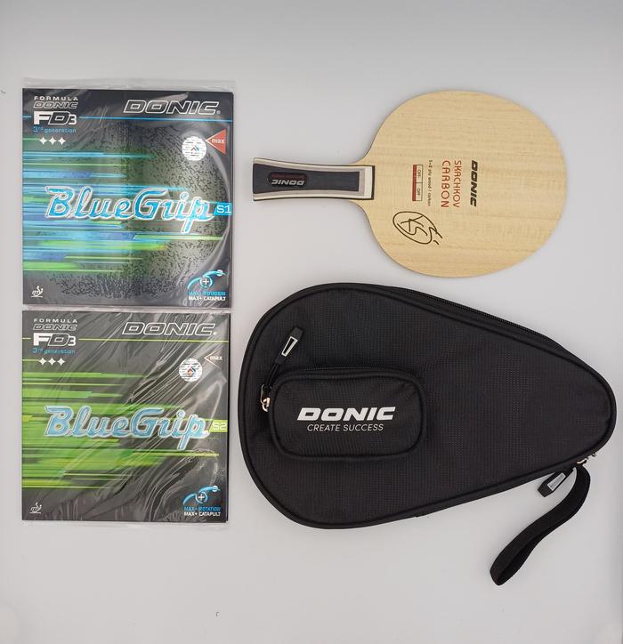 Jual Bat Pingpong Donic Skachkov Carbon plus karet Bluegrip Lengkap set - Jakarta Barat - Donic ...