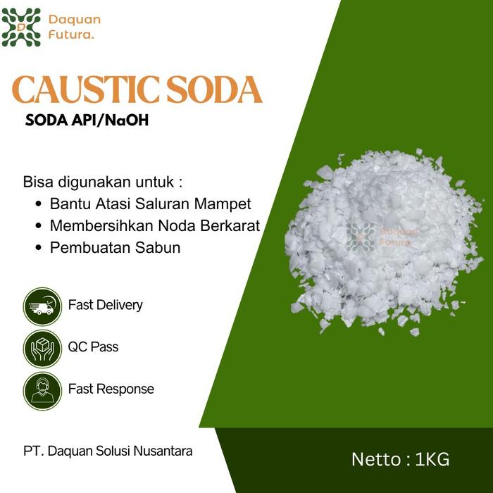 Jual SODA API / CAUSTIC SODA FLAKE / SODIUM HYDROXIDE 500gr - Kota ...