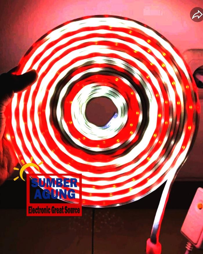 Jual Nikimura Lampu Strip LED Merah Putih 2835 48D 10M Hiasan Selang ...