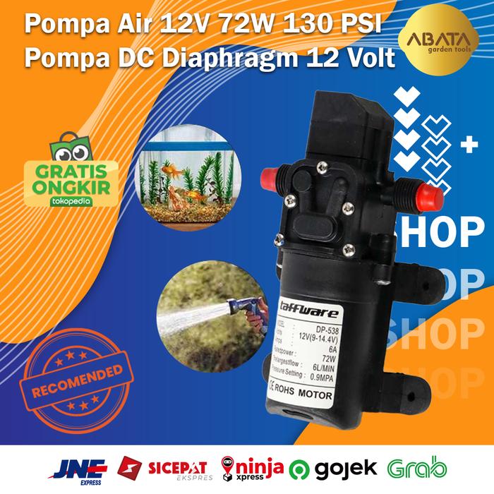 Promo Pompa Air 12V 72W 130 PSI Pompa Kolam Ikan Pompa Air DC Pompa Air ...