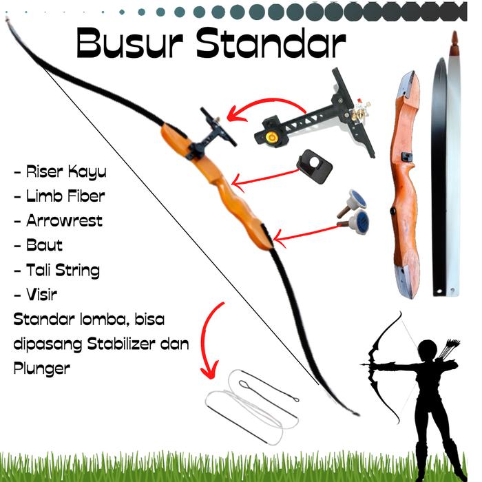 Promo Busur Panah Standar Limb Fiber Lomba Kompetisi Ekstrakurikuler SD ...