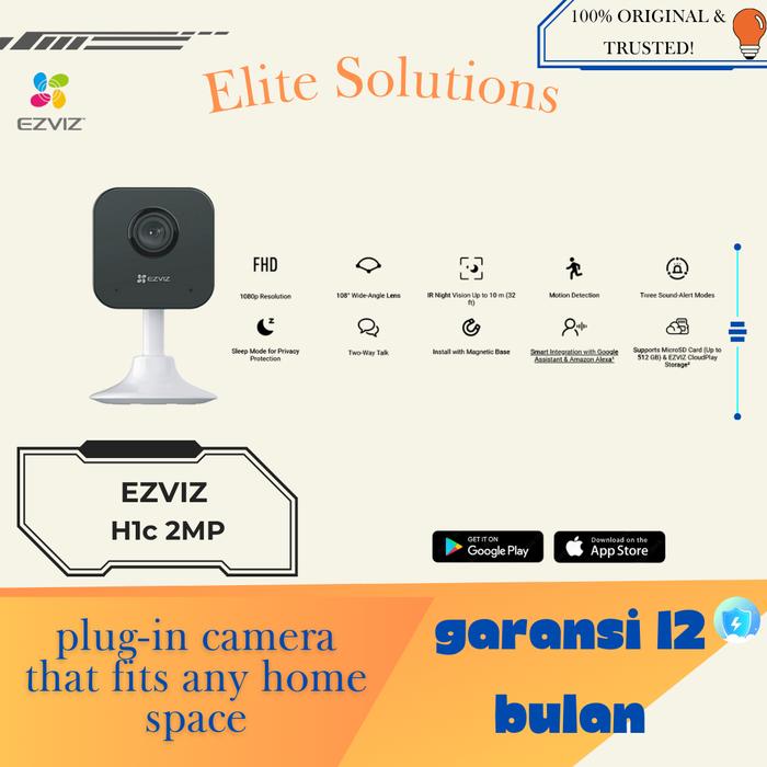 Jual EZVIZ H1c 2MP Night Vision IP CAM - Kota Medan - Elite Solutions | Tokopedia