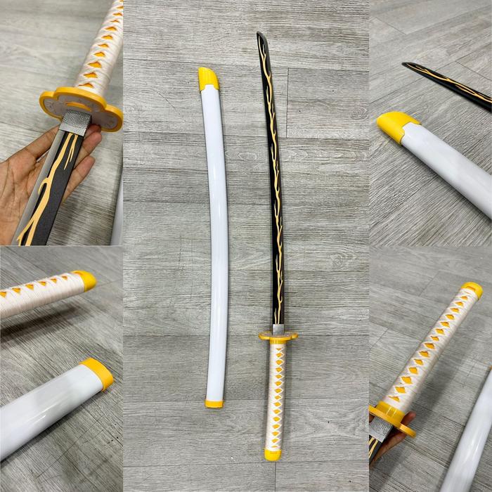 Jual Replika Pedang Zenitsu Demon Slayer Anime Manga Kimetsu No Yaiba ...